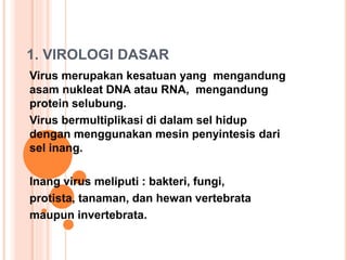 Konsep dasar virologi | PPTX