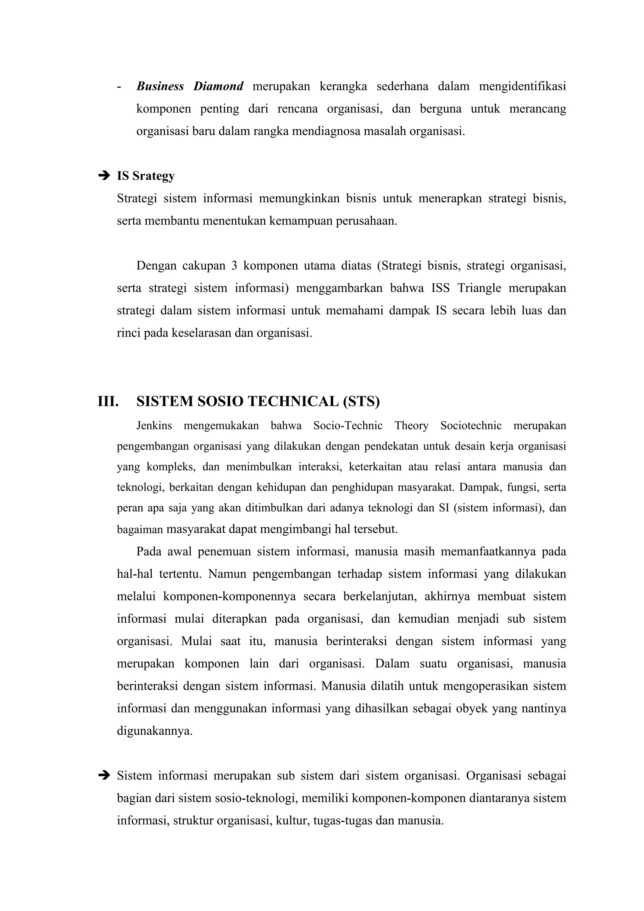 Konsep Data dan Informasi (Dikar Model, ISS Triangle, Socio Technical ...