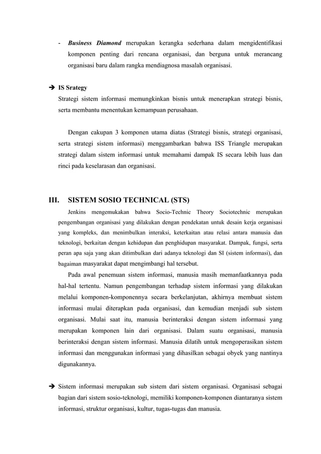 Konsep Data dan Informasi (Dikar Model, ISS Triangle, Socio Technical ...