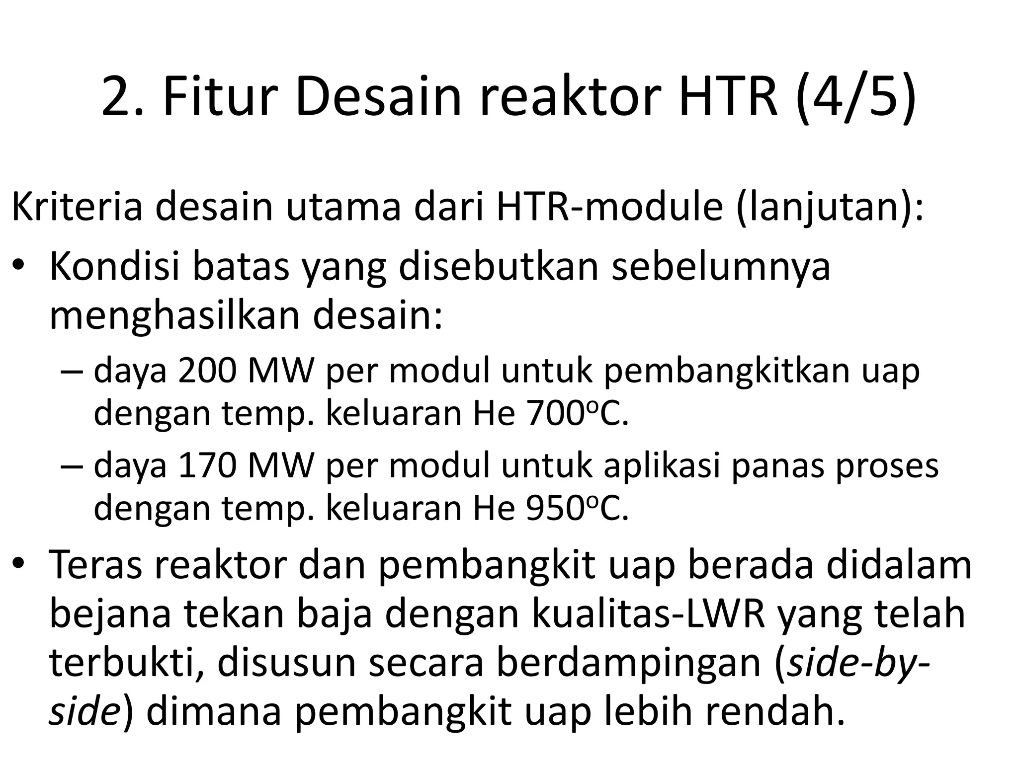 Konsep desain dan keselamatan htr module | PPTX