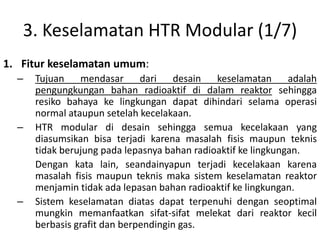 Konsep desain dan keselamatan htr module | PPTX