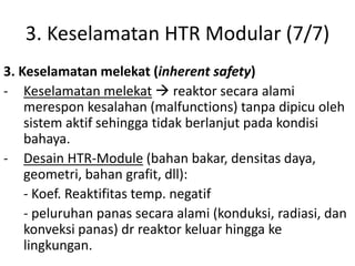 Konsep desain dan keselamatan htr module | PPTX