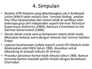 Konsep desain dan keselamatan htr module | PPTX