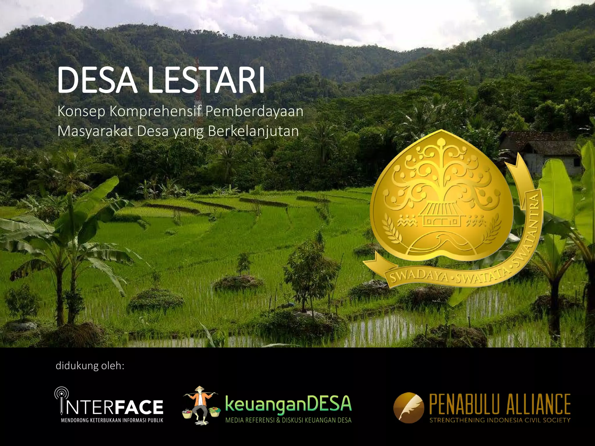Konsep desa lestari, penabulu alliance 2015 | PDF