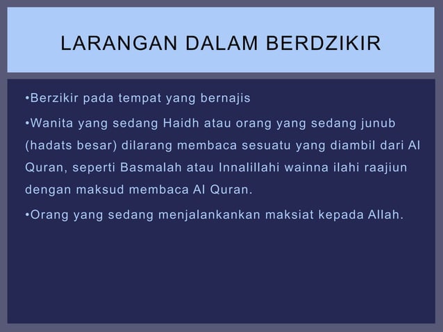 Konsep dzikir dan tafakkur | PPTX