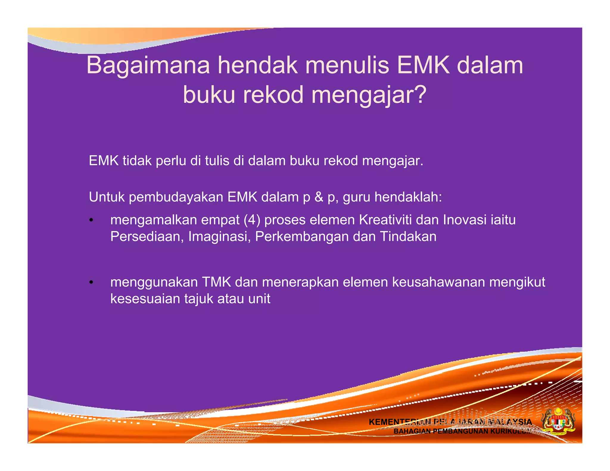 Konsep elemen merentas kurikulum | PDF