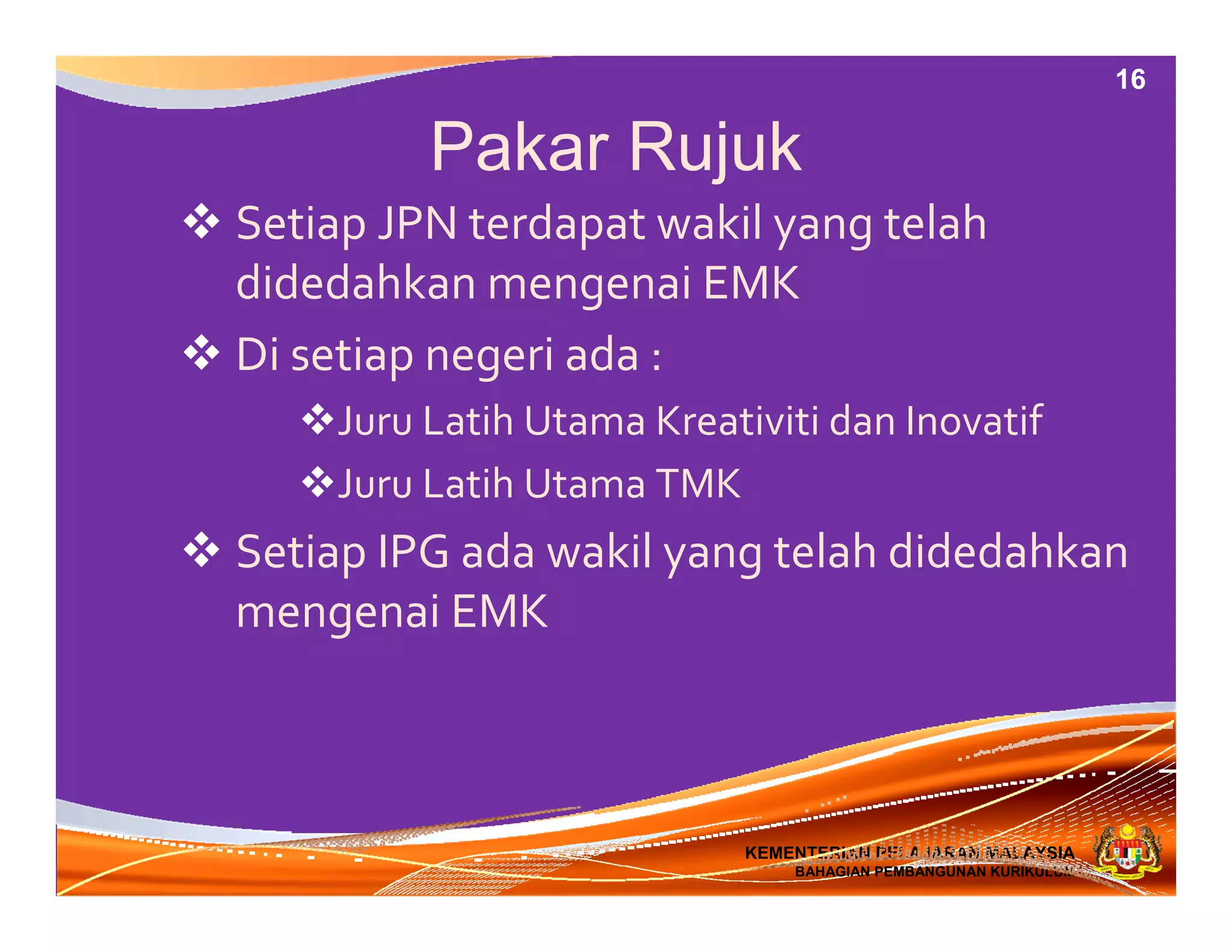 Konsep elemen merentas kurikulum | PDF