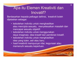 Konsep elemen merentas kurikulum | PDF