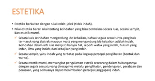 Konsep etika dan estetika | PDF