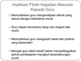 Konsep fitrah manusia dari perspektif agama dan biologi | PPT