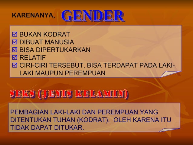 Konsep gender dds | PPT