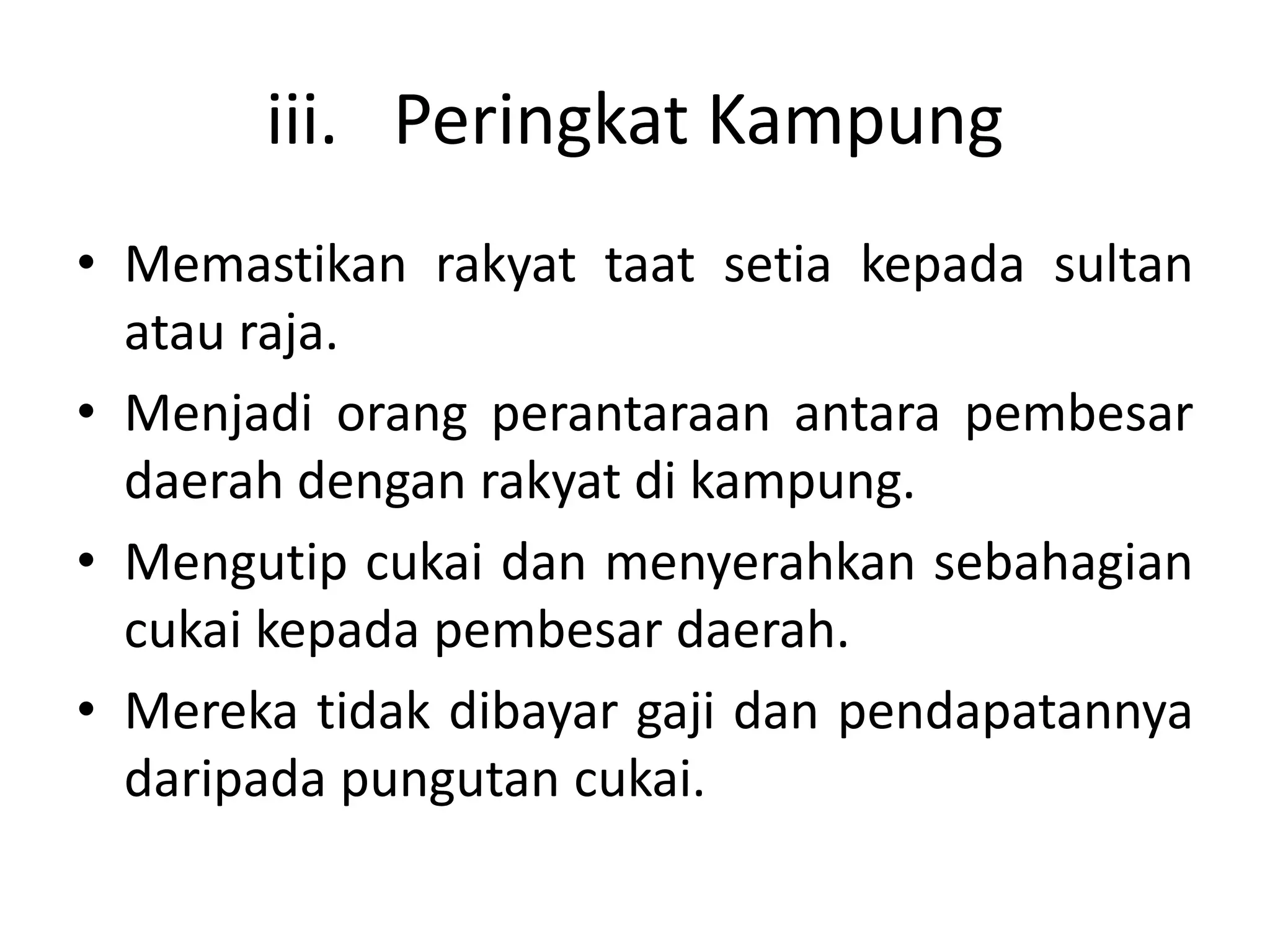Konsep, hierarki dan peranan pembesar melayu sebelum | PPTX