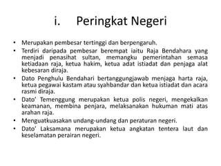 Konsep, hierarki dan peranan pembesar melayu sebelum | PPTX