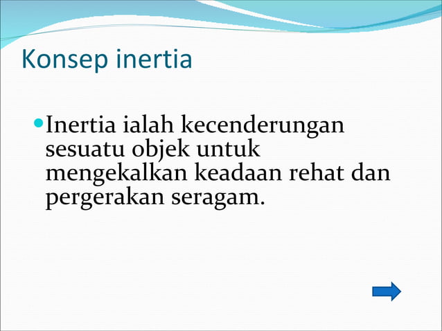 Konsep inertia | PPT