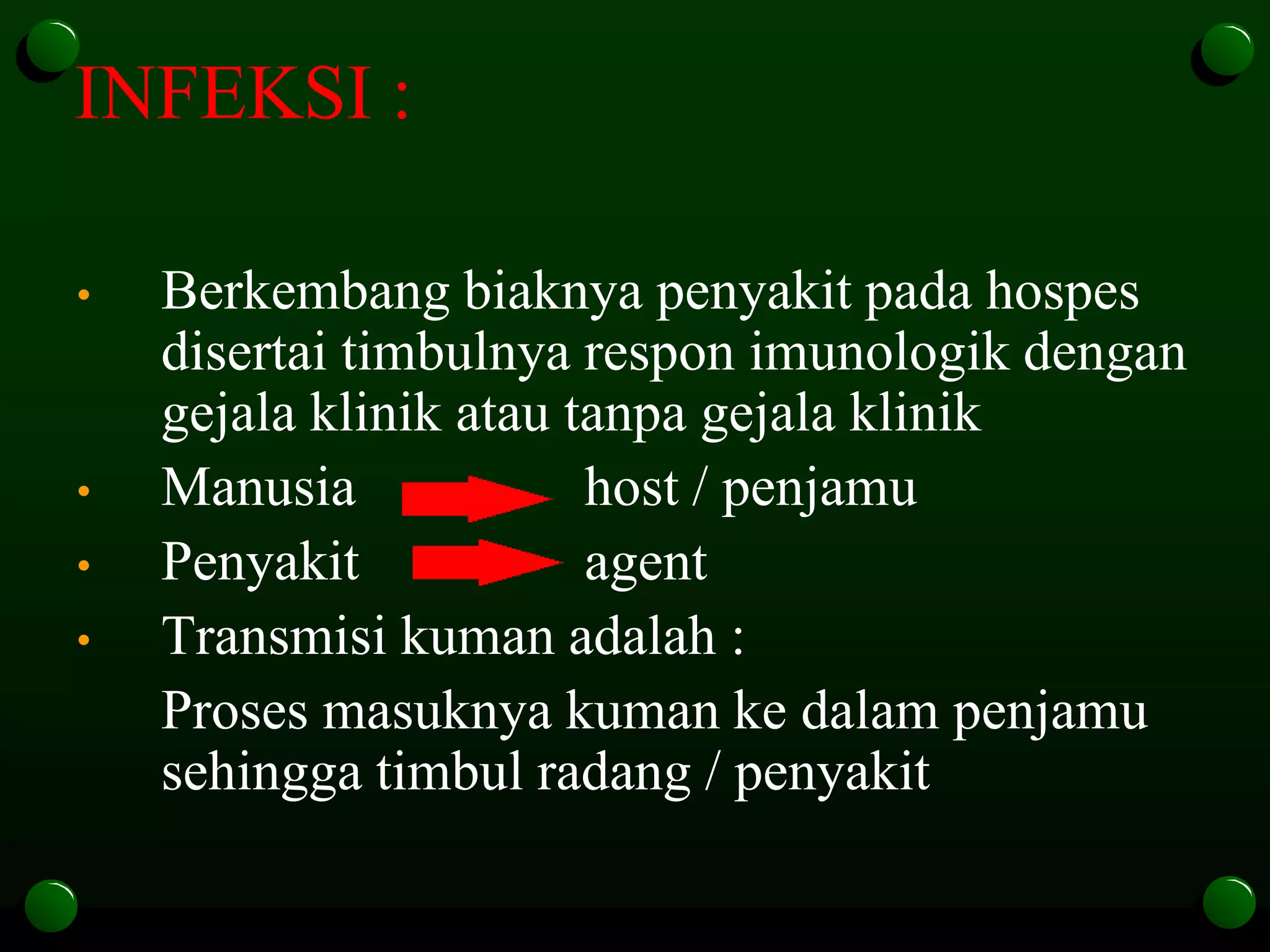 Konsep infeksi | PPTX