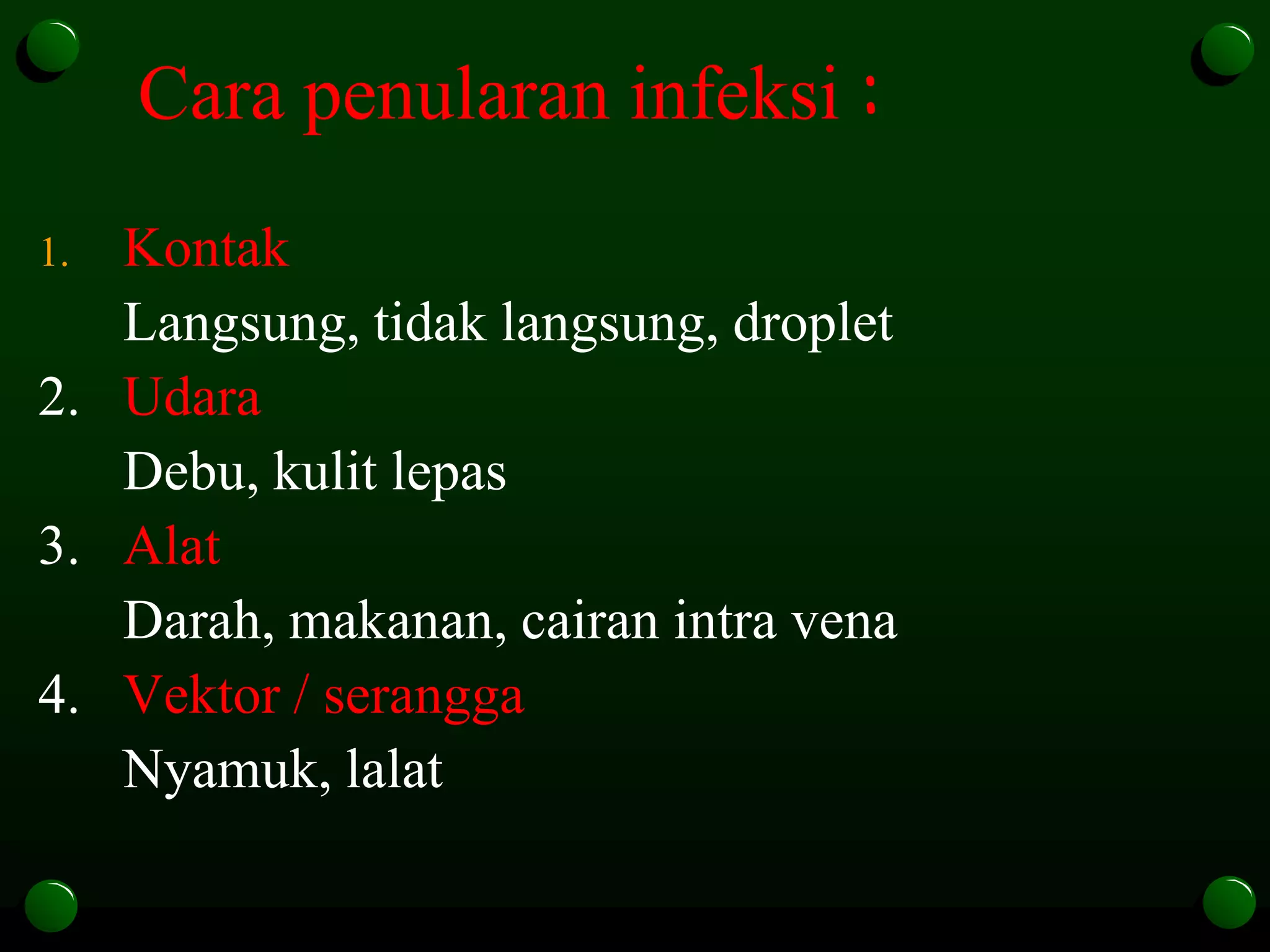 Konsep infeksi | PPTX