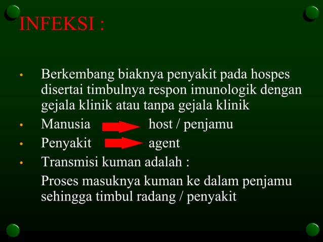 Konsep infeksi | PPTX