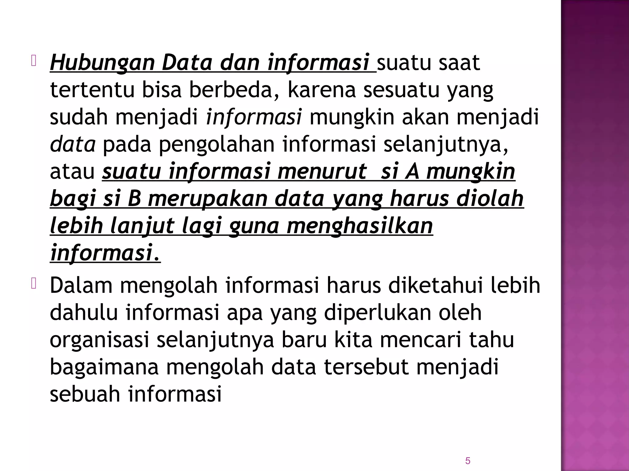 Konsep informasi dan sistem infromasi | PPT