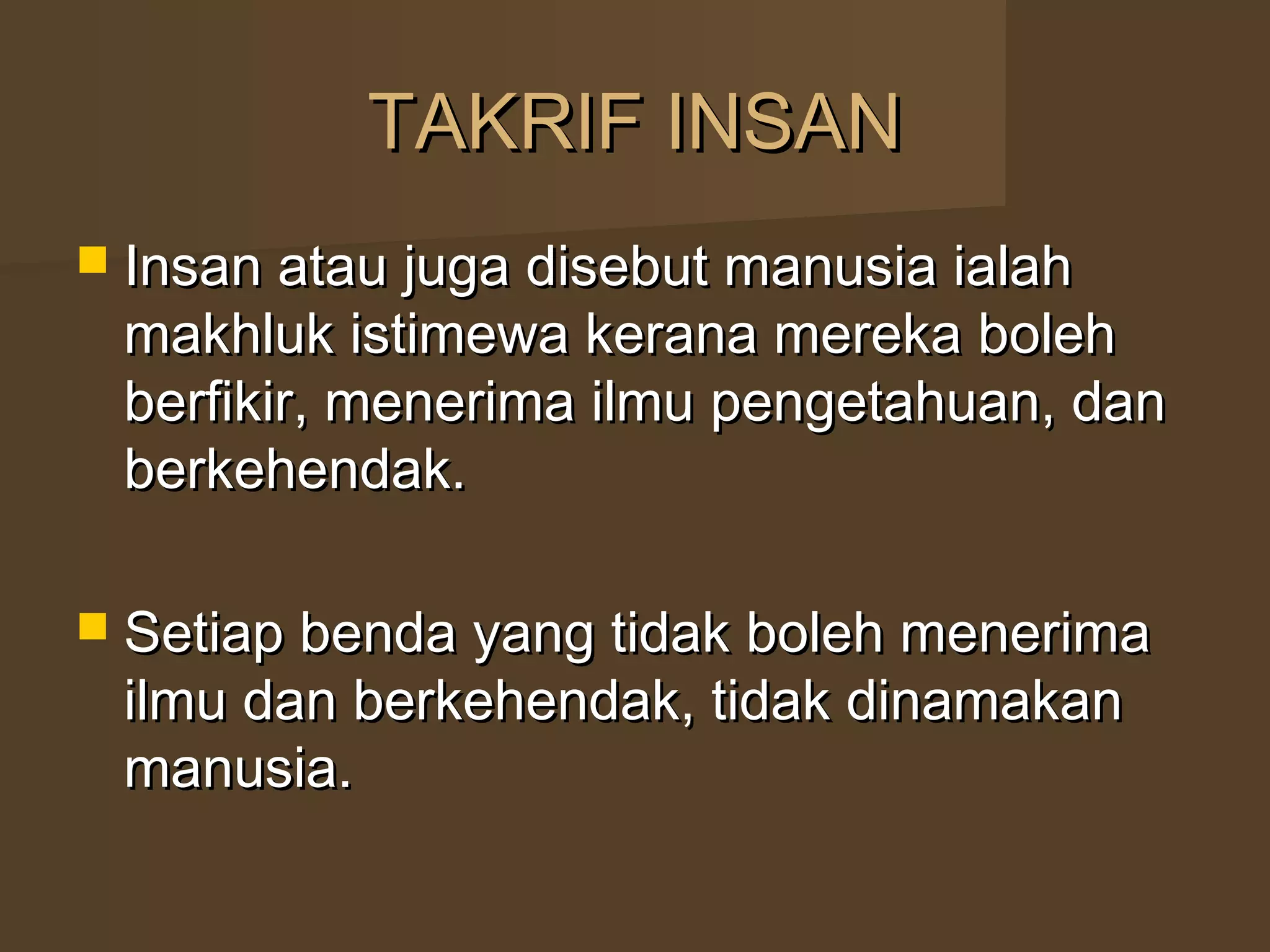 Konsep insan | PPT