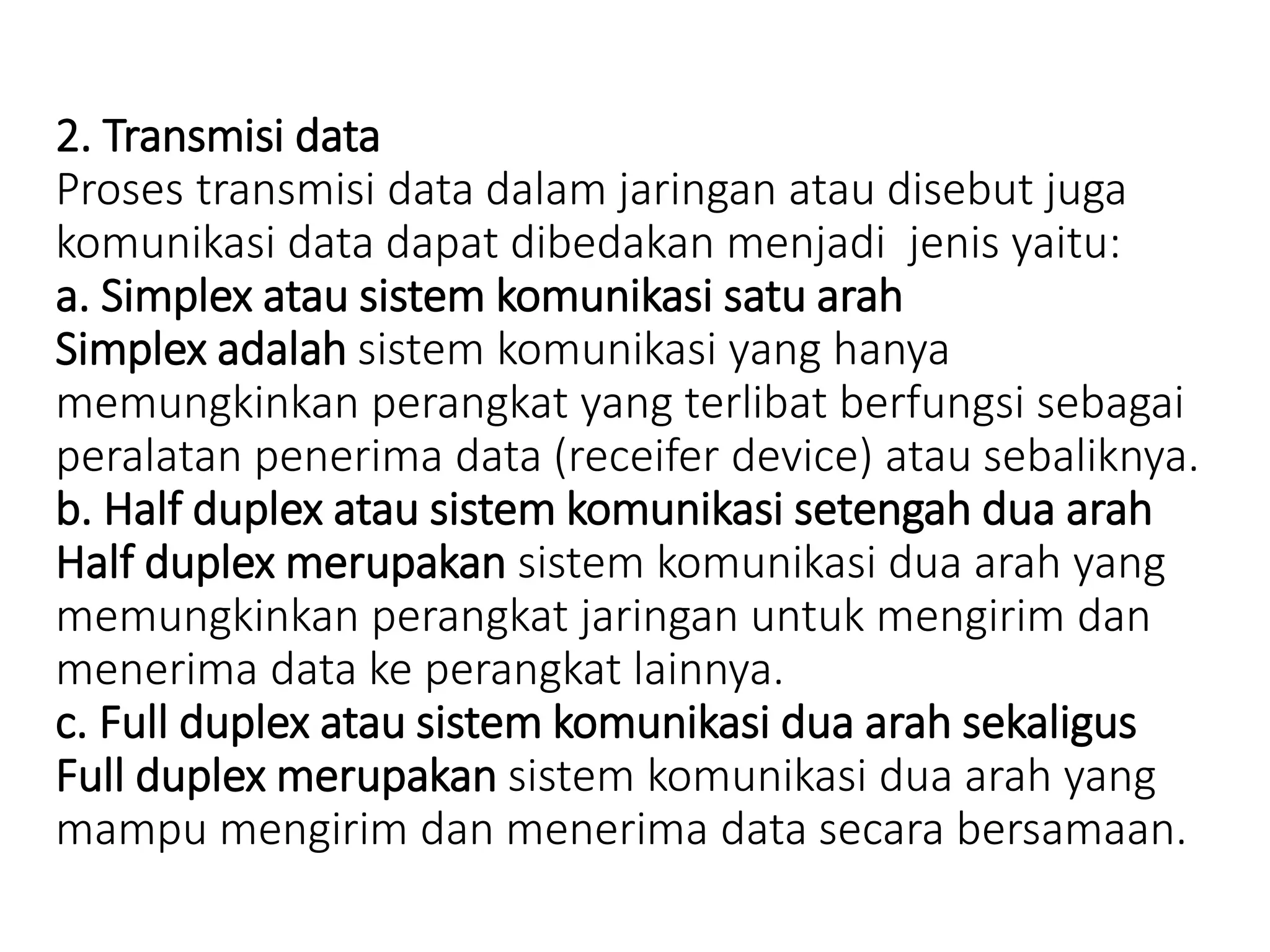 Konsep jaringan internet dan macam-macanya | PPTX