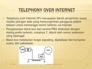 KONSEP JARINGAN VoIP pada sebuah jaringan | PPTX