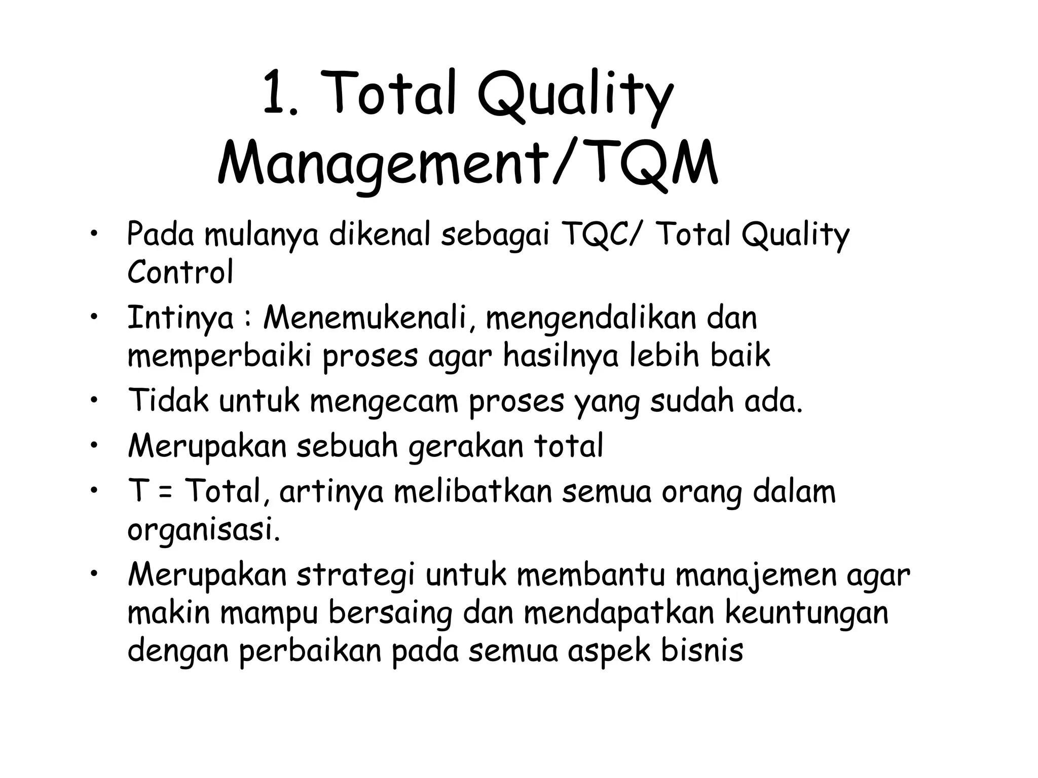 Konsep Kaizen di dalam perusahaan, Metode improvmen | PPTX