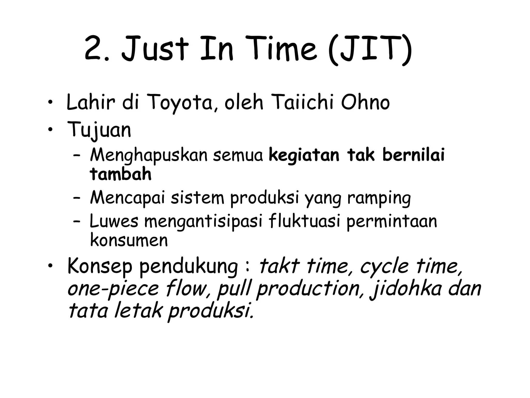 Konsep Kaizen di dalam perusahaan, Metode improvmen | PPTX