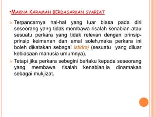 Konsep karamah | PPTX