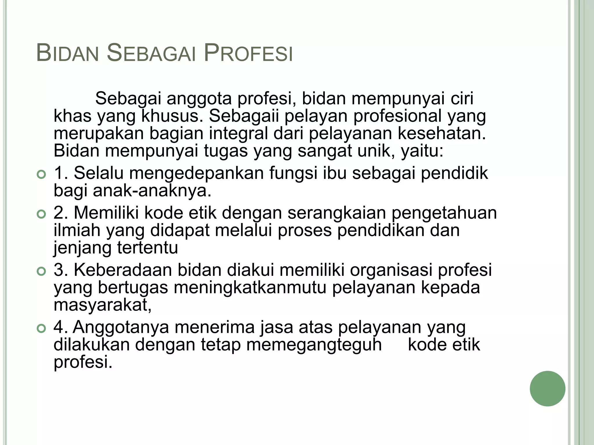 Konsep kebidanan ppt | PPTX