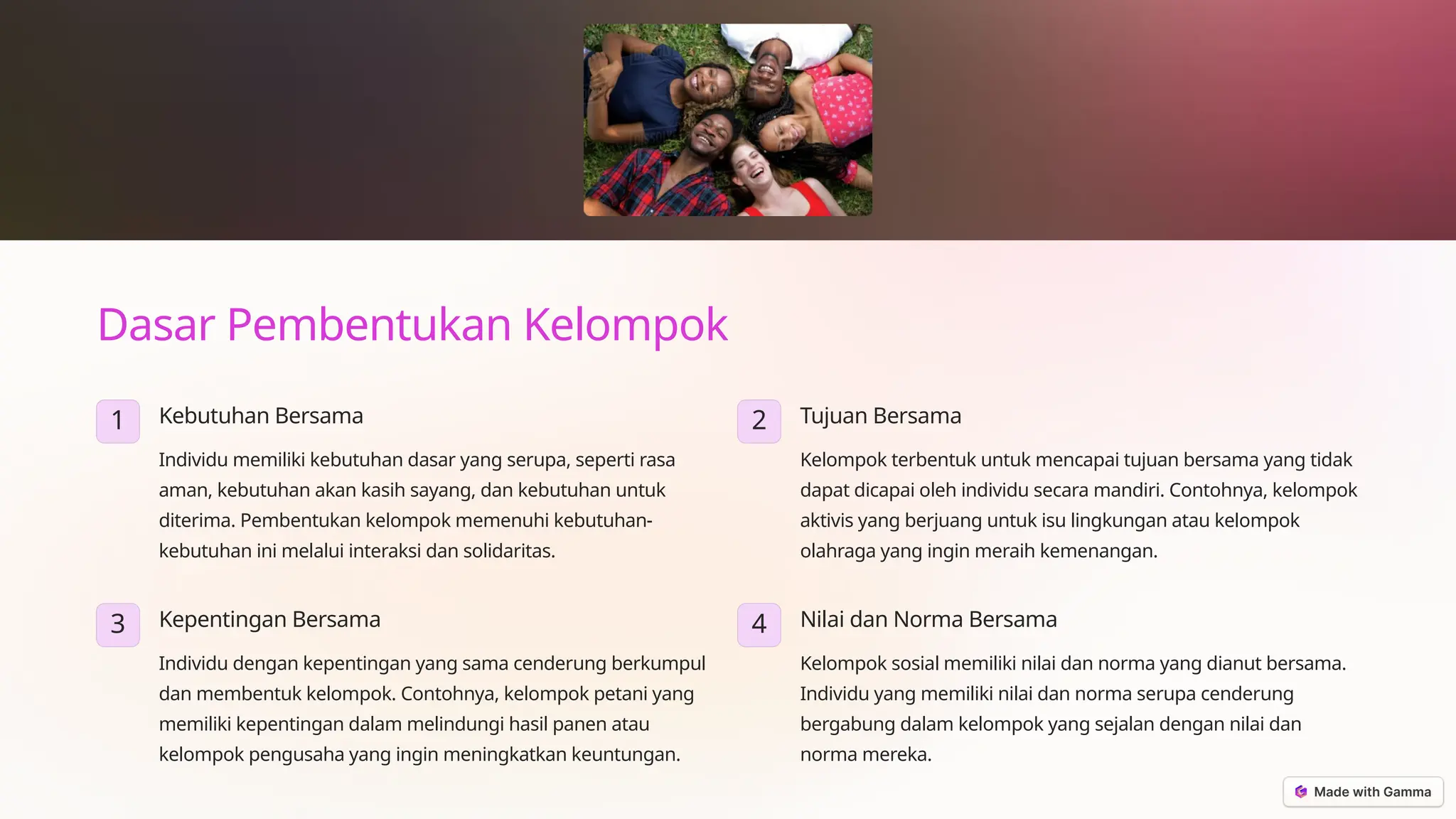 Konsep kelompok sosial materi sosiologi kelas XI SMA.pptx