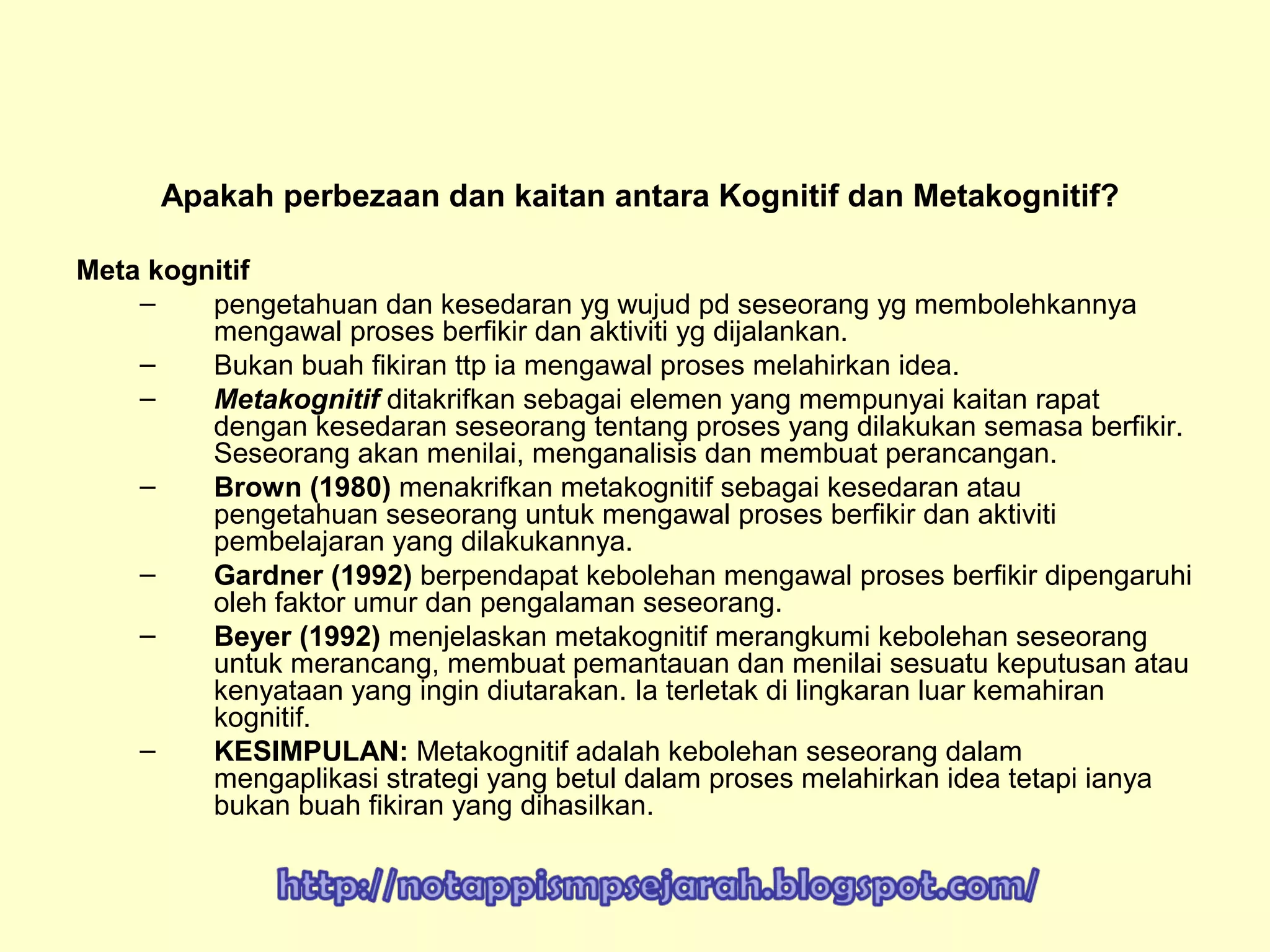 Konsep kemahiran berfikir | PPS