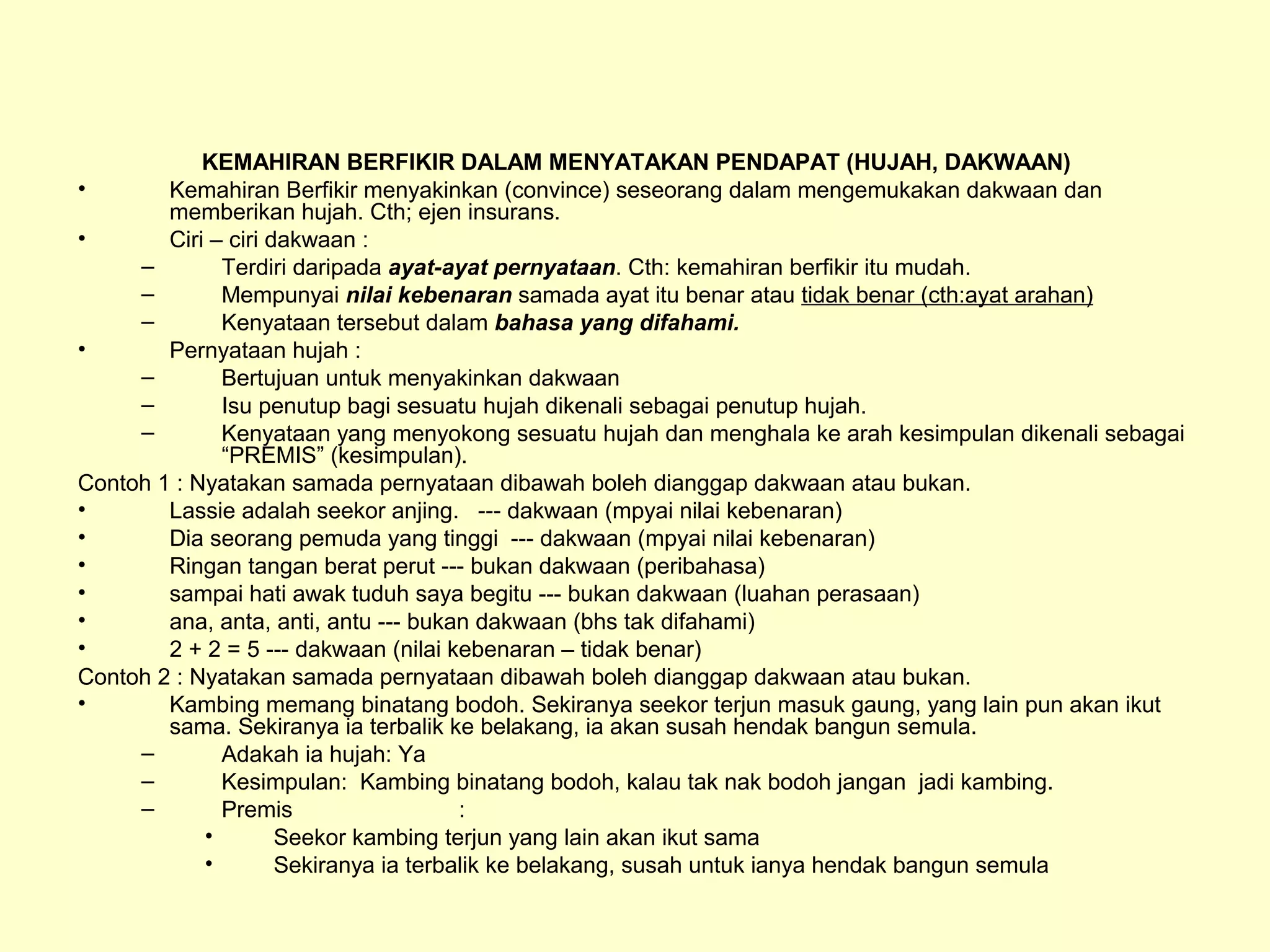 Konsep kemahiran berfikir | PPS