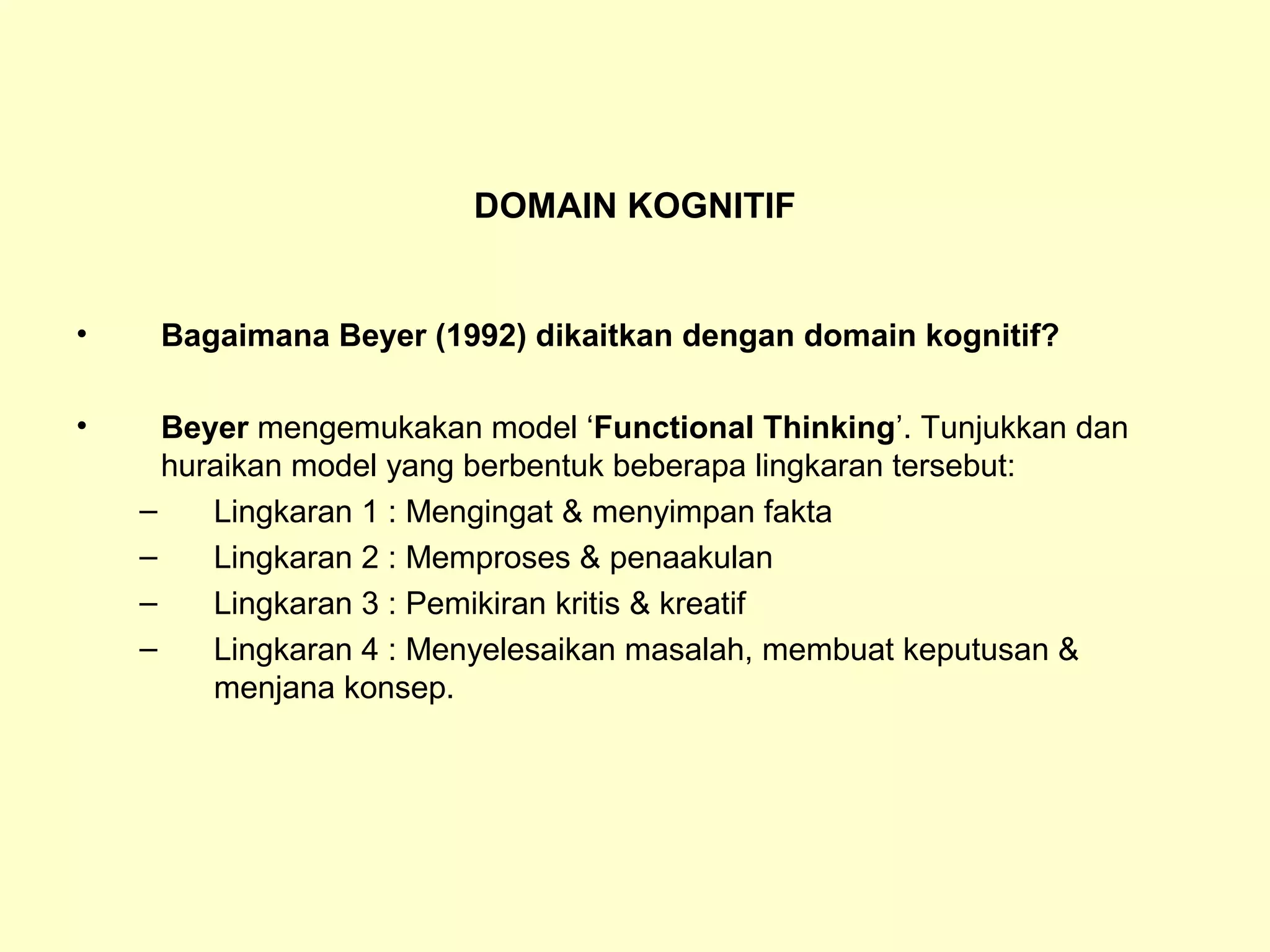 Konsep kemahiran berfikir | PPS