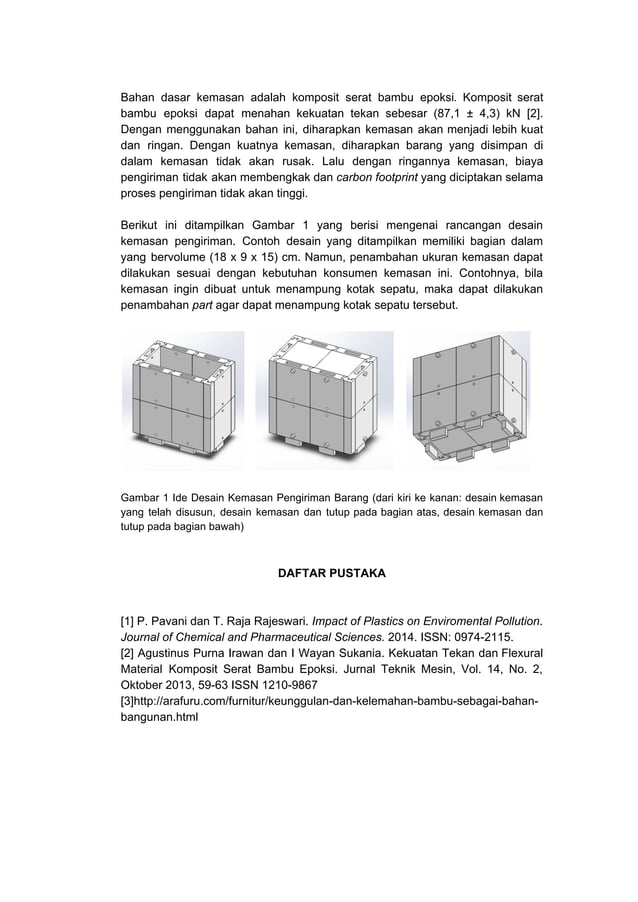Konsep kemasan pengiriman barang bersifat reuse dengan memanfaatkan ...