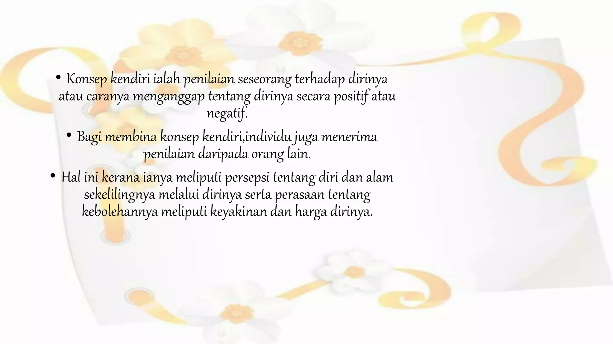 Konsep kendiri | PPTX