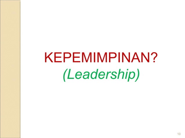 Konsep kepemimpinan | PPT