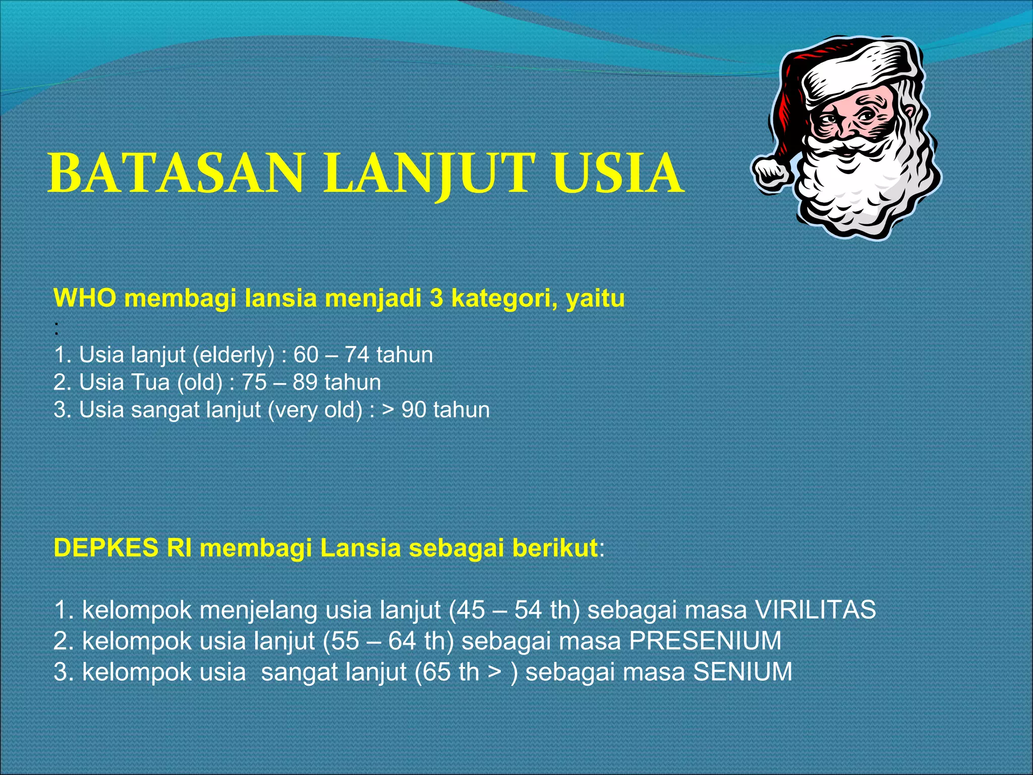 Konsep Dasar Ilmu keperawatan gerontik | PPT