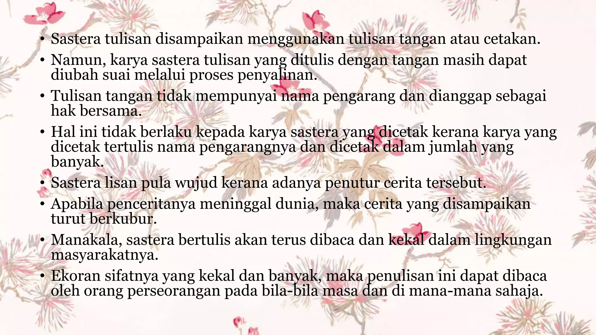 Konsep Kesusasteraan Melayu | PPTX