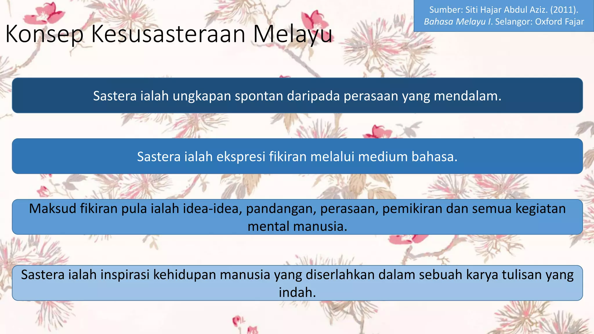 Konsep Kesusasteraan Melayu | PPTX