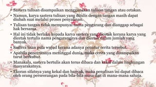 Konsep Kesusasteraan Melayu | PPTX