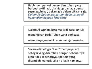 Konsep ketuhanan dalam islam | PPTX