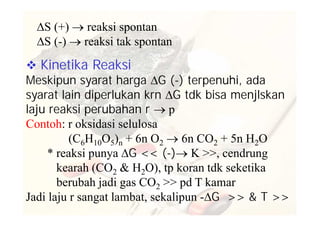 Konsep kinetika dan energitika reaksi | PPT