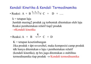 Konsep kinetika dan energitika reaksi | PPT