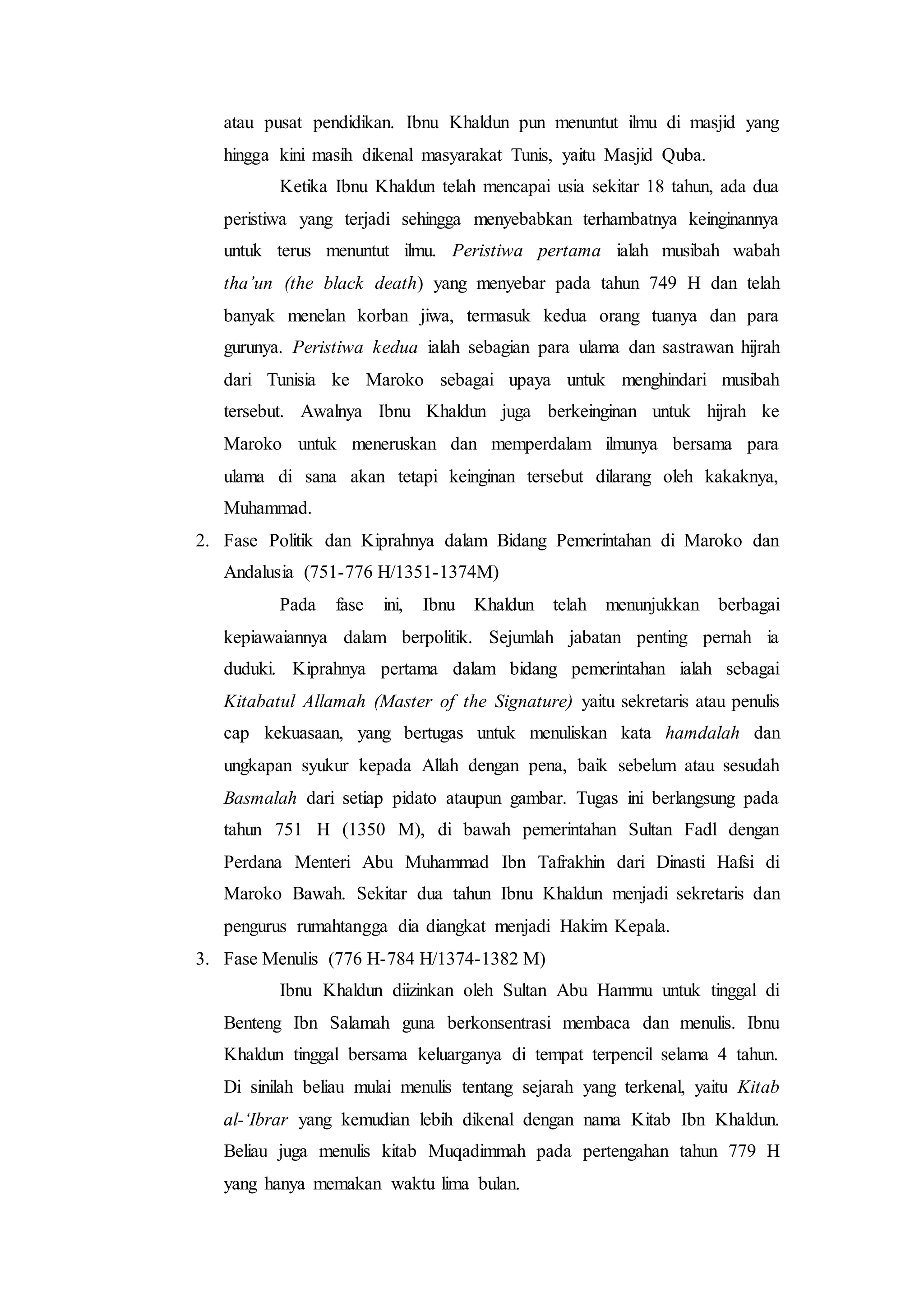 Konsep klasifikasi ilmu menurut ibnu khaldun | DOCX