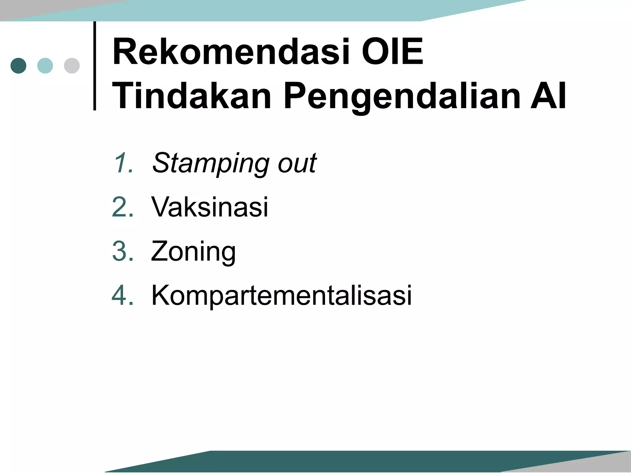 Konsep Kompartemen Bebas Avian Influenza - Komnas FBPI, Kemenko Kesra, 2006 | PPT