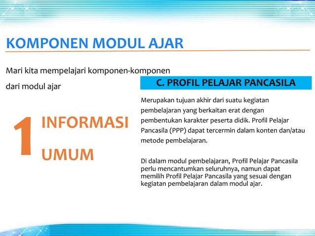 Materi Dasar Konsep Konsep Komponen Modul Ajar | PPTX