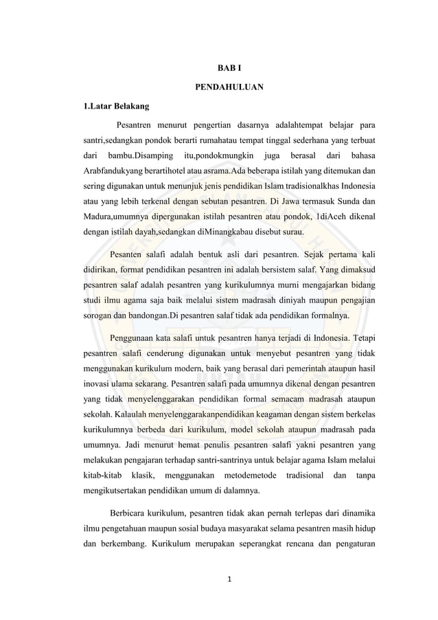 Konsep Kurikulum dan Sistem Pengajaran Pendidikan Pesantren Salaf .pdf