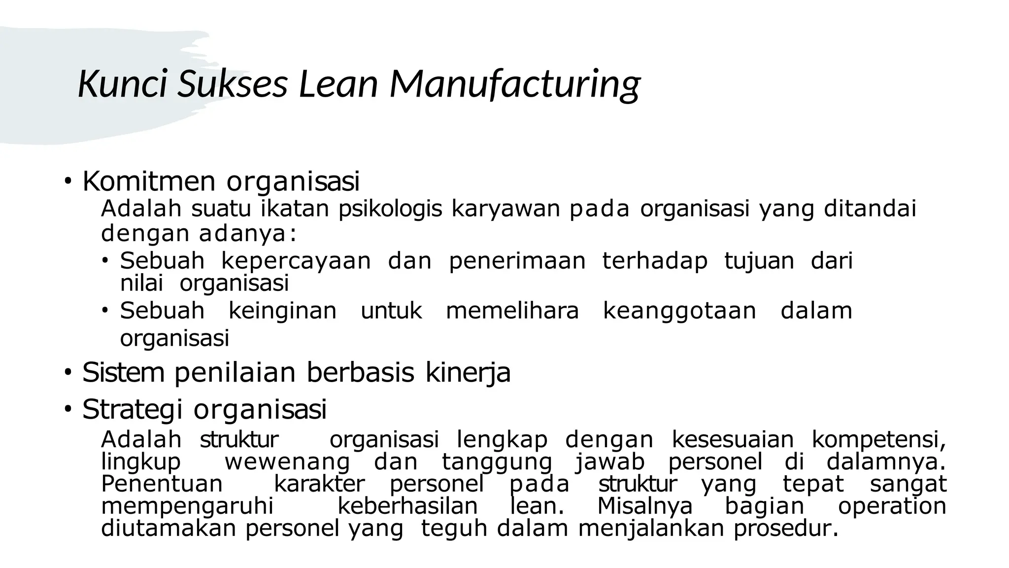 SALAH SATU KONSEP PADA MANFUCTURING LEAN MANUFACTURING | PPTX