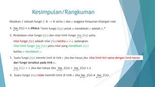 Konsep Limit Fungsi (Matematika) Konsep LImit Fungsi.pptx