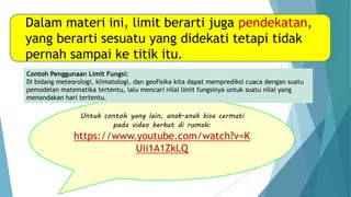 Konsep Limit Fungsi (Matematika) Konsep LImit Fungsi.pptx